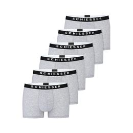 Schiesser Retro Short / Pant 95/5 Organic Cotton in Grau-Melange | Gr.: L