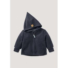 hessnatur Wollfleece Jacke in marine | Gr.: 74/80