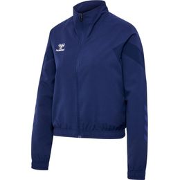 Hummel Trainingsjacke "Hmltravel Woven Jacket Woman" in Blau | Gr.: XXL