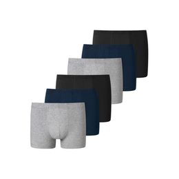Schiesser Retro Short / Pant 95/5 Essentials - Organic Cotton in Schwarz / Blau / Grau | Gr.: L