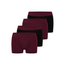 Bruno Banani Retro Short / Pant Flowing in Dunkelrot / schwarz | Gr.: L