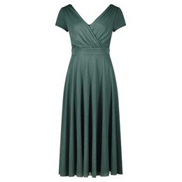 Vera Mont Cocktailkleid im Glitzer-Look in Dark Green/Grey | Gr.: 38