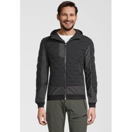 RH+ Isolationsjacke 5 Elements Hybrid Hoody in black-dark grey melange-kaluga | Gr.: L