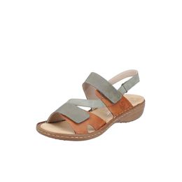 Rieker Sandale in olive/cayenne/schilf | Gr.: 41