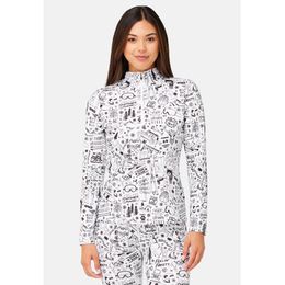Krimson Klover Baselayer-Top Graffiti Top in white | Gr.: S
