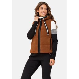 Krimson Klover Weste Bella Hoody Vest in pecan | Gr.: XL