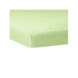 Traumschlaf Spannbettlaken Flauschbiber Topper in opal | Gr.: 180x200 cm - 200x200 cm