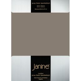Janine Spannbetttuch Elastic Jersey 5002 in taupe | Gr.: 100 x 200