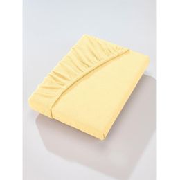 WITT WEIDEN Spannbetttuch in vanillegelb | Gr.: 90 x 190 cm