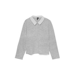 V&eacute;ro Moda Vero Moda Langarmshirt in Light Grey Melange | Gr.: L