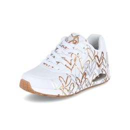 Skechers Sneaker-Low UNO - METALLIC LOVE in white/gold | Gr.: 41