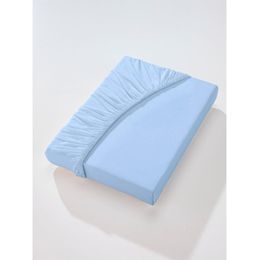 WITT WEIDEN Spannbetttuch in hellblau | Gr.: 90x190 cm - 100x200 cm