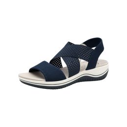 Jana Coshy Balance &ndash; Die Hallux-freundliche Sandale in NAVY | Gr.: 42