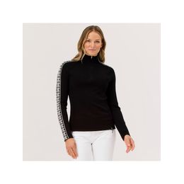 Krimson Klover Strickpullover Slalom Zip Neck in black | Gr.: XL
