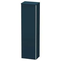 Duravit XSquare Hochschrank, 1 T&uuml;r Anschlag rechts, 4 Glasfachb&ouml;den, 500x1776x356mm, XS1313R9898, Farbe: Nachtblau Seidenmatt Lack