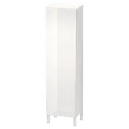 Duravit L-Cube Hochschrank, Breite 500mm, Tiefe 363mm, 1 T&uuml;r, Anschlag links, LC1181L2222, Farbe: Wei&szlig; Hochglanz Dekor