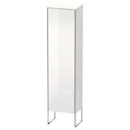 Duravit XSquare Hochschrank, 1 T&uuml;r Anschlag rechts, 4 Glasfachb&ouml;den, 500x2016x356mm, XS1314R2222, Farbe: Wei&szlig; Hochglanz Dekor