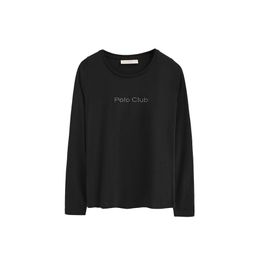 Polo Club Langarmshirt in Schwarz | Gr.: L