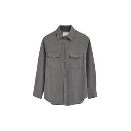 Polo Club Langarmshirt in Grau Denim | Gr.: XL