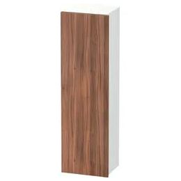 Duravit DuraStyle Hochschrank 1219, 1 T&uuml;r, Anschlag links, H&ouml;he: 1400mm, Tiefe: 360mm, DS1219L7918, Farbe: Nussbaum Natur Dekor / Wei&szlig; Matt Dekor