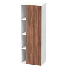 Duravit DuraStyle Hochschrank 1239, 1 Dreht&uuml;r, Anschlag rechts, H&ouml;he: 1400mm, Tiefe: 360mm, DS1239R7918, Farbe: Nussbaum Natur Dekor / Wei&szlig; Matt Dekor