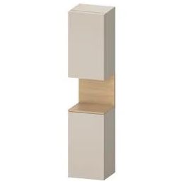 Duravit Qatego Hochschrank, T&uuml;ranschlag rechts, 400x360x1760mm, Nische Eiche Natur, QA1346R30910010, Farbe: Taupe Matt/mit Nischenbeleuchtung