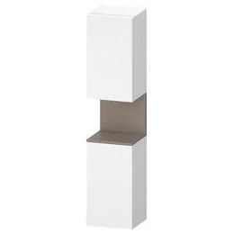 Duravit Qatego Hochschrank, T&uuml;ranschlag links, 400x360x1760mm, Nische Basalt Matt, QA1346L43180000, Farbe: Wei&szlig; Matt