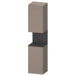 Duravit Qatego Hochschrank, T&uuml;ranschlag links, 400x360x1760mm, Nische Graphit Matt, QA1346L49430010, Farbe: Basalt Matt/mit Nischenbeleuchtung