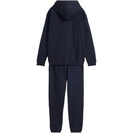 bonprix Sweatshirt und Sweathose aus weicher Baumwolle (2-tlg.Set), blau, mit Baumwolle