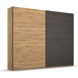 Schwebet&uuml;renschrank Rauch "Kleiderschrank Schrank Garderobe Schlafzimmerschrank APOLLON", braun (eiche artisan, schwarz oak), B:226cm H:210cm T:62cm, Holzwerkstoff, Schr&auml;nke, Schwebet&uuml;renschrank, mit gro&szlig;z&uuml;gigem Stauraum und abgesetzten T&uuml;renfeldern MADE IN GERMANY