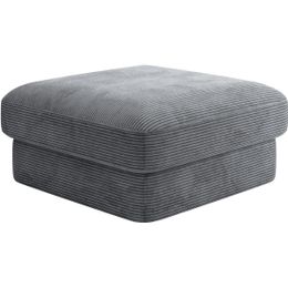 Polsterhocker Home Affaire "Innovid", grau, B:97cm H:46cm T:97cm, 100% Polyester, Hocker, Polsterhocker