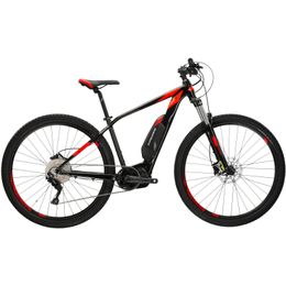 E-Bike KROSS "E-MTB Level Boost 1.0 418 29 Zoll schwarz" Gr. 46, schwarz (schwarz, schwarz), Elektrofahrr&auml;der, Herren, 46cm, 29 Zoll (73,66cm), Pedelec, Elektrofahrrad f&uuml;r Damen und Herren, MTB