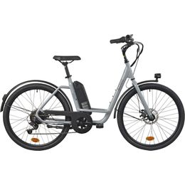 E-Bike Llobe "City E-Bike 26" Town Compact, grau" Gr. 46, grau (grau, grau), Elektrofahrr&auml;der, 46cm, 26 Zoll (66,04cm), Pedelec, Elektrofahrrad f&uuml;r Damen und Herren