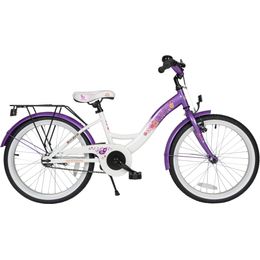 Jugendfahrrad Bikestar "Classic" Gr. 29, lila (lila, wei&szlig;), Fahrr&auml;der, Kinder, 29cm, 20 Zoll (50,80cm), f&uuml;r Damen