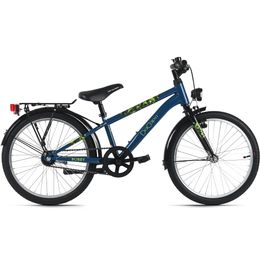 Dacapo Kinderfahrrad "20" Bobby Blau 1 Gang RH 27 cm mit Beleuchtung - Ab 6 Jahre", 27cm, 20 Zoll (50,80cm) hinten: 20 Zoll (50,80cm)blau, schwarz,