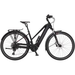 FISCHER BIKE E-Bike FISCHER FAHRRAD "VIATOR N100 45 711" Gr. 45, schwarz, Elektrofahrr&auml;der, Damen, 45cm, 28 Zoll (71,12cm), Pedelec, Elektrofahrrad f&uuml;r Damen und Herren