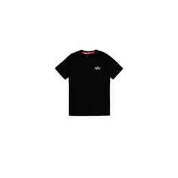 T-Shirt Alpha Industries "Signature Backprint T-Shirt", Herren, Gr. L, schwarz, Obermaterial: 100% Baumwolle, Shirts T-Shirt