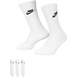 Sportsocken Nike Sportswear "U NK NSW EVERYDAY ESSENTIAL CR", Herren, Gr. S (34/37), wei&szlig;, Obermaterial: 100% Textilmaterial, Socken Sportsocken, f&uuml;r sportive Aktivit&auml;ten, mit Dri-FIT-Technologie