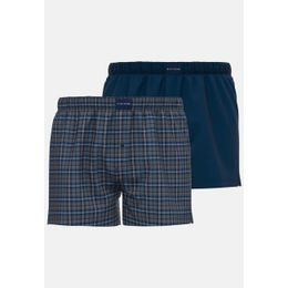 Boxershorts Tom Tailor "Milos", Damen, Gr. 5M, braun (braun, mittel, karo), Obermaterial: 100% Baumwolle, bequem, Unterhosen, bequem, leicht, Logopatch, basic, kariert, Baumwolle