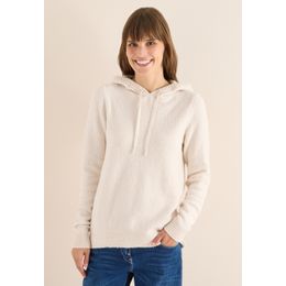 Strickpullover Cecil, Damen, Gr. L (42), light greige, Web;Feinstrick;Grobstrick, 55% Baumwolle, 21% Polyacryl, 21% Polyester, 2% Nylon, 1% Elasthan, meliert, comfort fit normal, Rundhals, B&uuml;ndchen, Pullover Strickpullover, im soften Baumwoll-Mix