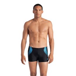 Badehose arena "MEN'S arena OPENINGS SWIM SHORT", Herren, Gr. 4S, N-Gr, schwarz (schwarz, turquo), Obermaterial: 80% Polyamid, 20% Elasthan, Badehosen Badehose, mit UV-Schutz, atmungsaktiv, schnelltrocknend, mit Stretch-Material