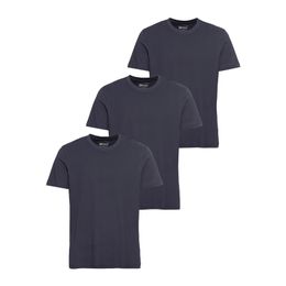 MAN'S WORLD T-Shirt MAN'S WORLD "neue Farben", Herren, Gr. 68/70 (4XL), blau (3x marine), Single Jersey, Obermaterial: 100% Baumwolle, unifarben, Basic, normal, Rundhals, normaler Saum, Shirts T-Shirt, Kurzarm, unifarben, Rundhals, aus Baumwolle, Topseller