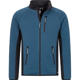 Strickfleecejacke LPO "ELM OT Men", Herren, Gr. XXL (56), blau (navy), 100% Polyester, gerader Abschluss mit innenliegendem Gummizug, Jacken, auch in Gro&szlig;en Gr&ouml;&szlig;en erh&auml;ltlich