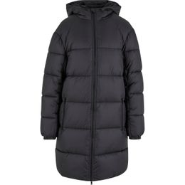 Urban Classics Damen Winterjacke "Urban Classics Ladies Long Puffer Coat"schwarz, Gr. M, unifarben, 100% Polyester, Jacken
