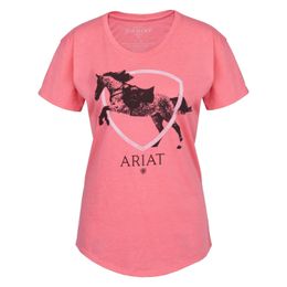 Ariat T-Shirt Lucky Jumper rot/rosa/orange Damen L