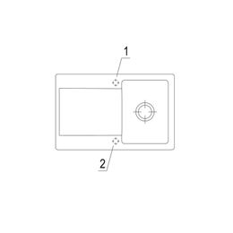 Villeroy & Boch Villeroy & Boch Siluet 45 K&uuml;chensp&uuml;le, 333402KRHL1,