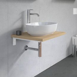 Duravit Plinero Konsolenplatte mit Luv Waschtisch, 0379500000+PL8201030300000+2#BN000001,
