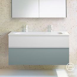 Burgbad Fiumo Schrank mit Doppelwaschtisch, 2 Ausz&uuml;ge, SFXM122F3957FOT2C0001G0223,