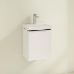 Villeroy & Boch Villeroy & Boch Subway 3.0 Schrank mit G&auml;stebecken, 1 T&uuml;r, 437038RW+C58400VE,