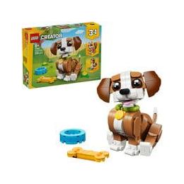 Lego 31382 Creator 3-in-1 Niedliche Tiere: Verspielter Welpe, Konstruktionsspielzeug